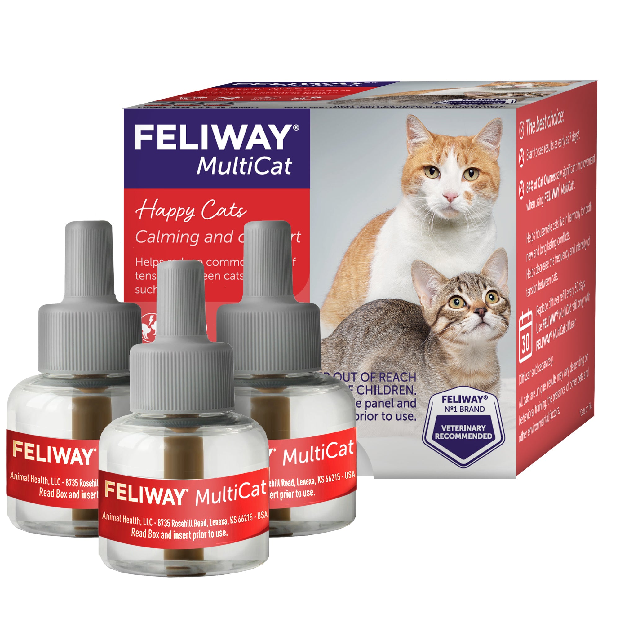 FELIWAY® MultiCat Refill | Calming Pheromone Diffuser