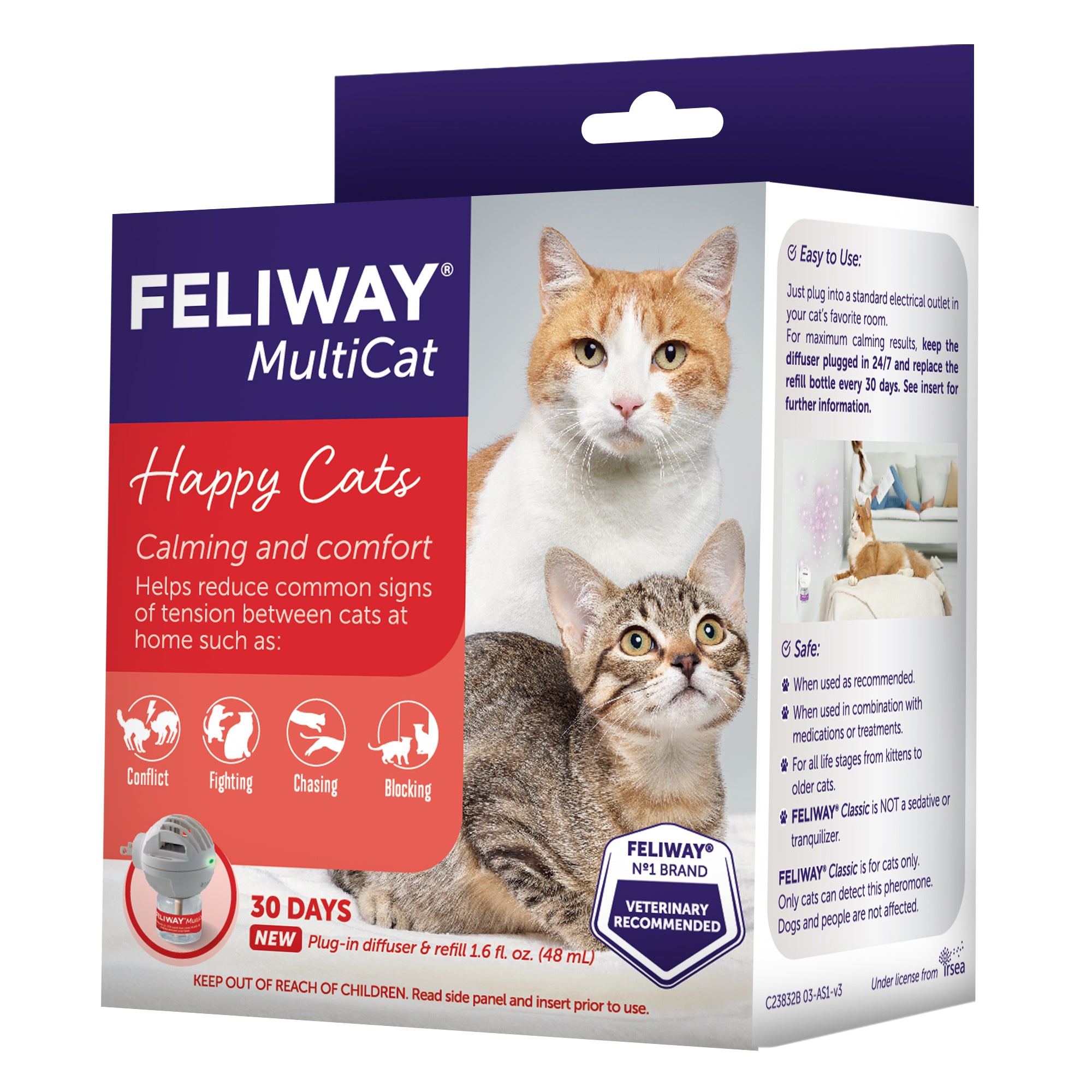 FELIWAY® MultiCat Diffuser Kit | Cat Calming Diffuser